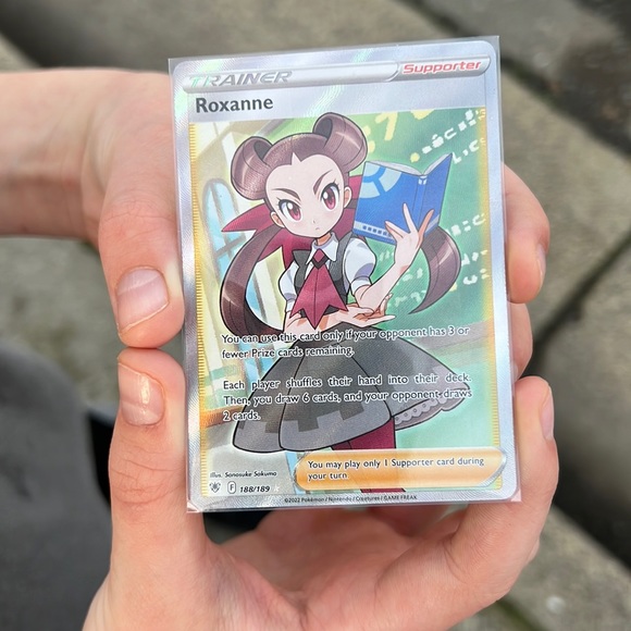 Pokemon | Toys | Roxanne Full Art Pokmon Card | Poshmark